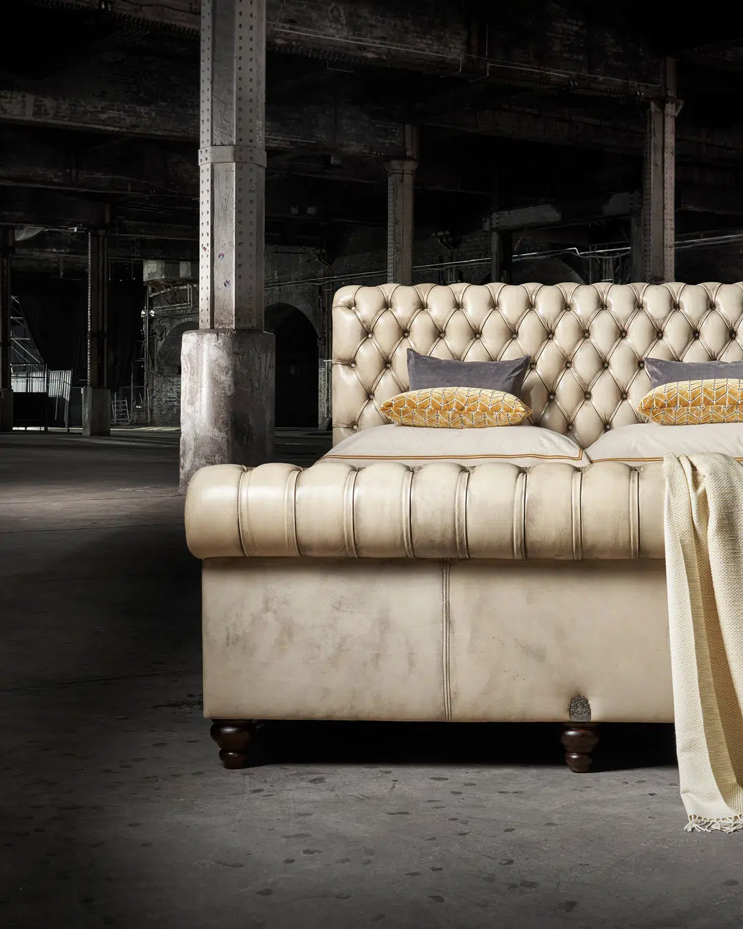 William Blake Leather Chesterfield Bed | Fleming Howland
